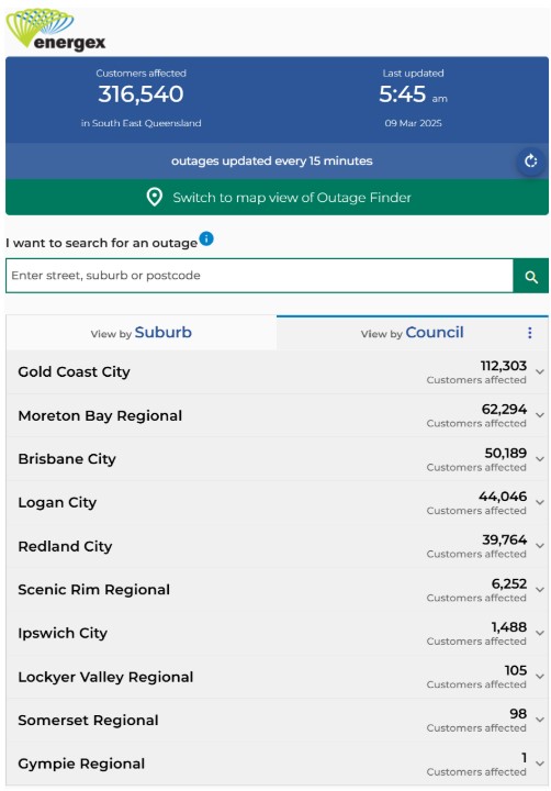 Tropical Cyclone Alfred Update - 9 March | Energex